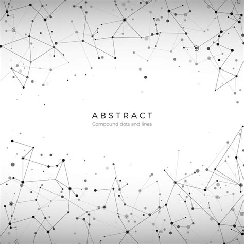 Premium Vector Plexus Array Pattern Particles Dots And Lines