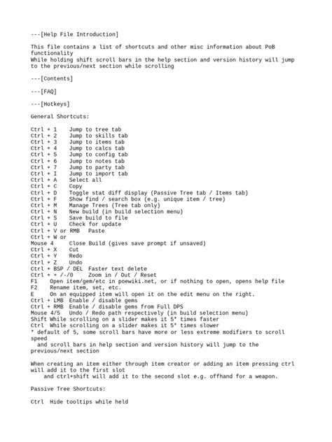 Help Pdf Keyboard Shortcut Software
