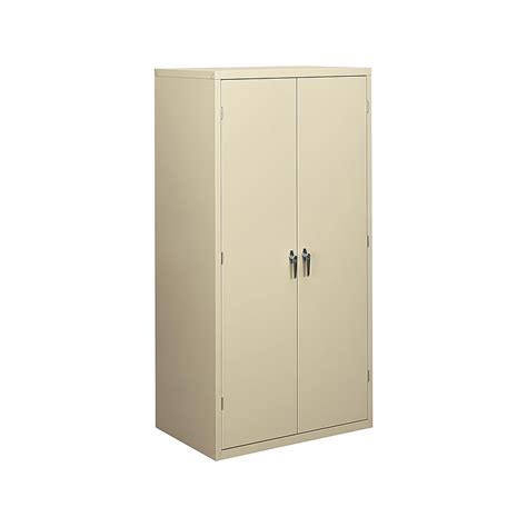 Hon Brigade 72 Steel Storage Cabinet With 5 Shelves Putty Honsc2472l