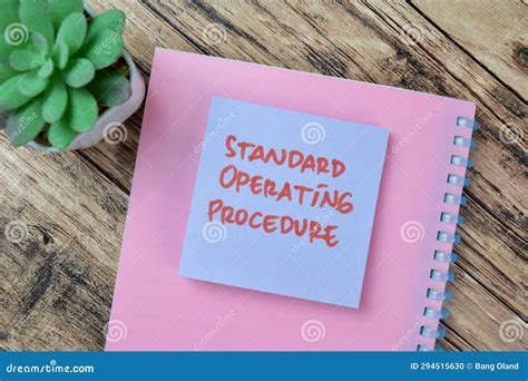 Standard Operating Procedure Stock Photo CartoonDealer