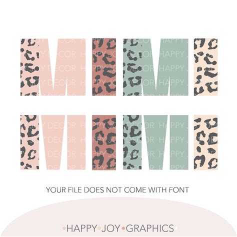 Customize Mimi Png Boho Mimi Png Sublimation Split Mimi Name Etsy