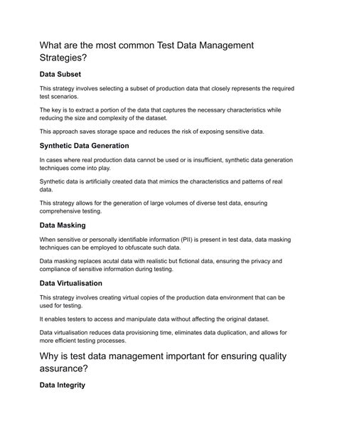 Ppt Why Is Test Data Management Essential To Streamline Quality