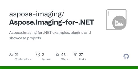 GitHub Aspose Imaging Aspose Imaging For NET Aspose Imaging For NET Examples Plugins And