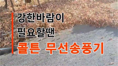 콜튼 무선송풍기 대포 송풍기 낙엽 청소기 충전 블로워 Youtube