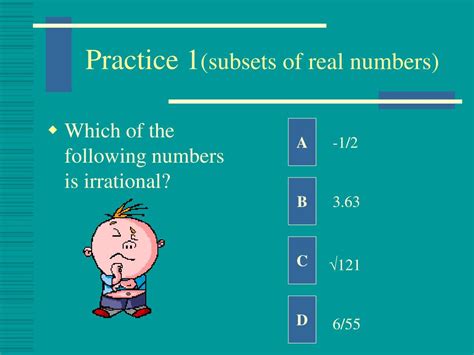 ppt real numbers subsets of real numbers and ordering real numbers