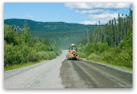 Road Grader Fine Art Print By Adam Romanowicz