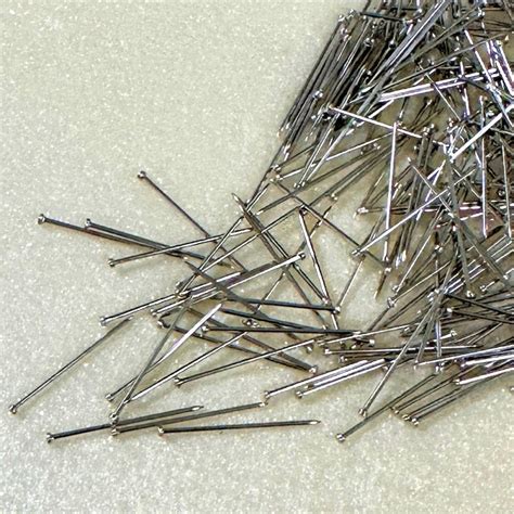 34 Inch Silver Sequin Pins Cartwrights Sequins