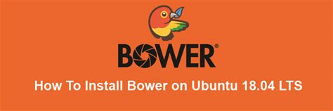 How To Install Bower 1 8 8 On Ubuntu 18 04 Lts Wpcademy