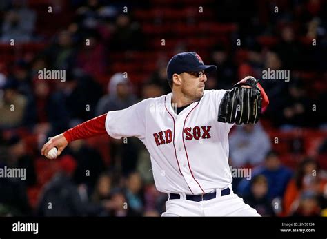 Boston Red Sox Starting Pitcher John Lackey Delivers To The Tampa Bay