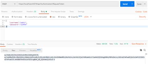 Aspnet Core 31 中使用jwt认证 Liuww06 博客园