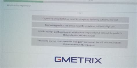 Solved What Is Value Engineering Gmetrix Business