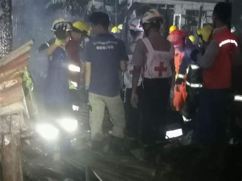 လှိုင်သာယာမြို့နယ်၌ ဖယောင်းတိုင်မီးမှတစ်ဆင့် မီးလာင်မှုဖြစ်ပွားခဲ့ရာ အဆောင်တွဲ ၄ လုံးနှင့