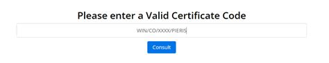 certificate verification winsys city campus