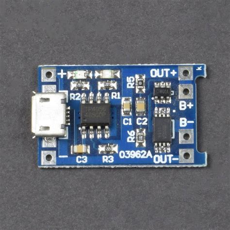 Micro Usb 5v 18650 Lithium Battery 1a Charging Module Rees52