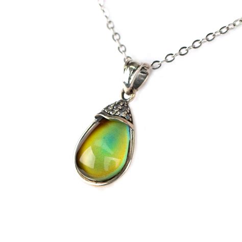 Waterdrop Mood Necklace Moodringcolors