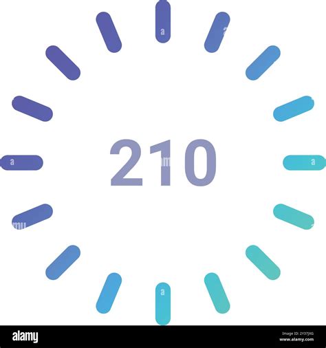 Gradient Blue Loading Bar Making A Full Circle And Indicating Progress