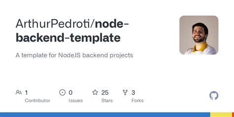 GitHub ArthurPedroti Node Backend Template A Template For NodeJS Backend Projects