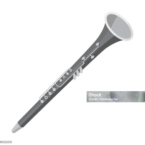 흰색 배경에 고립 된 흑백 스타일에서 오보 아이콘 악기 기호 주식 벡터 일러스트 레이 션 0명에 대한 스톡 벡터 아트 및 기타