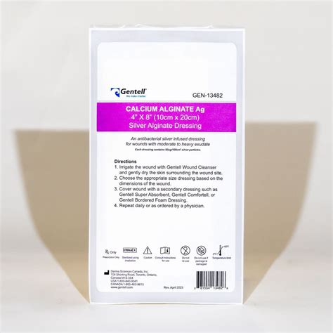 Calcium Alginate Ag Silver Dressings