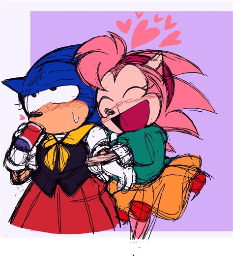 19085 Safe Artist Marcuslarry627 Amy Rose Sonic The Hedgehog