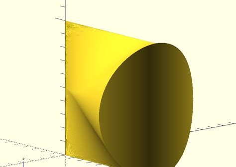 Openscad Cylinder From Axis