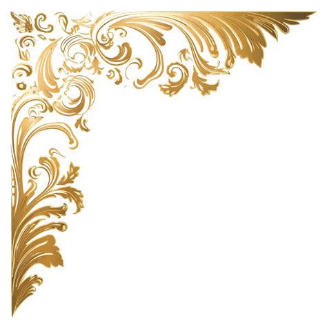 Premium Vector Motif Vignette Luxurious Scroll Victorian Swirl Calligraphic Corner Damask