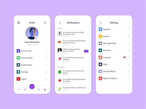 Expense Tracker Mobile App Behance