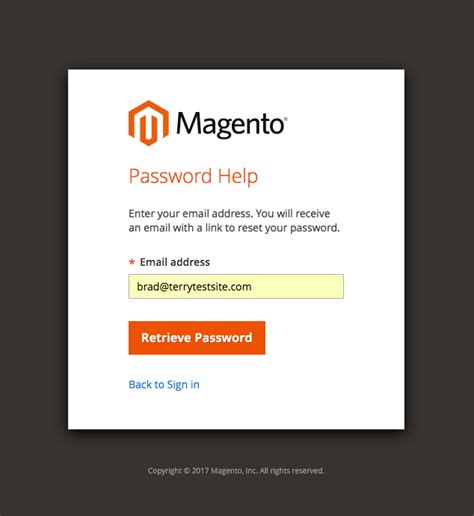 How To Reset Your Magento 21 Account Password Hostpapa Knowledge Base