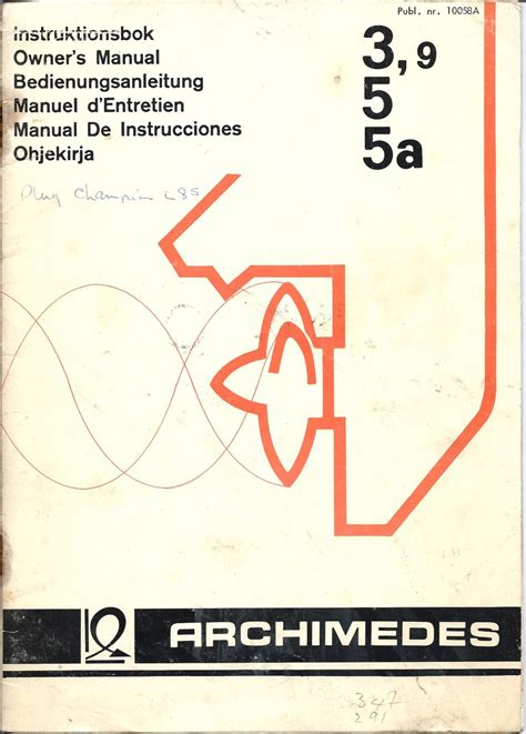 archimedes outboard owners manual 1977 download outboard