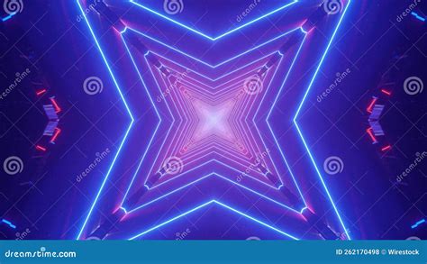 Illustration Of The Geometrical And Colorful Neon Lights Stock Photo Image Of Neon Bright