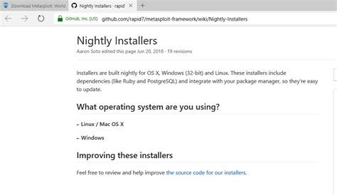 Installing Metasploit Framework On Windows Hands On Web Penetration