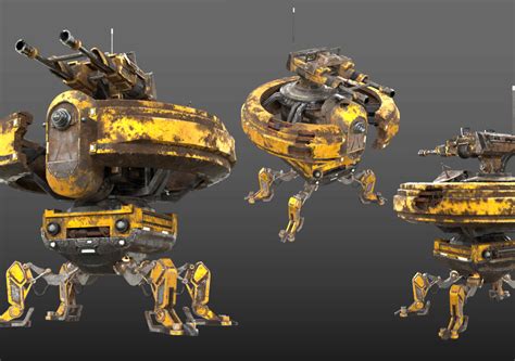 The Armed Quadruped Robot Model CGTrader