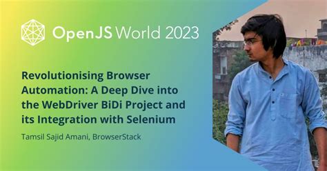 Openjs Foundation On Linkedin At Openjs World Eu Hear From Tamsil
