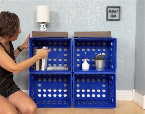Milk Crates Diy Shelves Milk Crate Bench · A Bench · Construction On