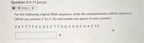 Solved Question Points For The Following Original Chegg