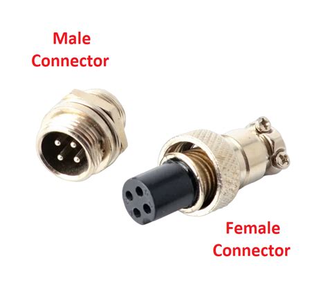 Gx16 Aviation Connector Male Female Waterproof Circular Cable Connectors Sensor Encoder Plug 4