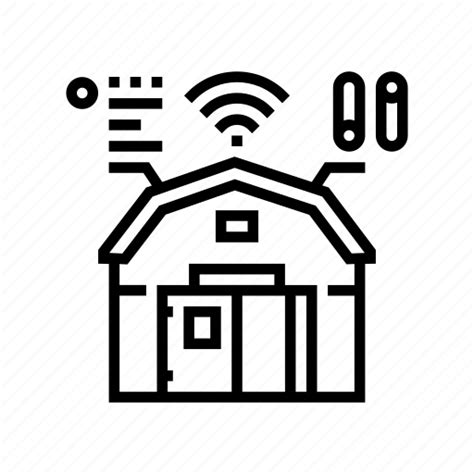 Smart Barn Agri Tech Precision Drones Iot Icon Download On Iconfinder