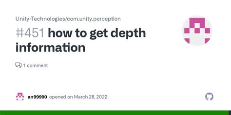 How To Get Depth Information Issue Unity Technologies Unity Perception Github