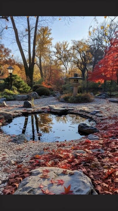 Free Autumn Serenity Scene Image Autumn Pond Leaves Download At