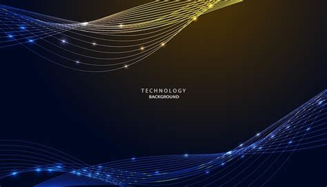 Premium Vector Abstract Wave Vector Beautiful Lines Concept Technology Network Internet