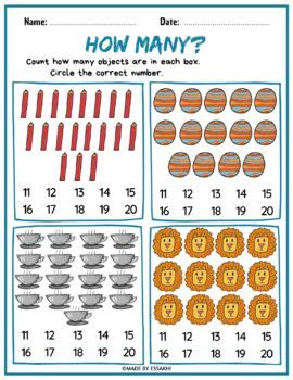 How Many Count And Circle The Correct Number Color Numbers