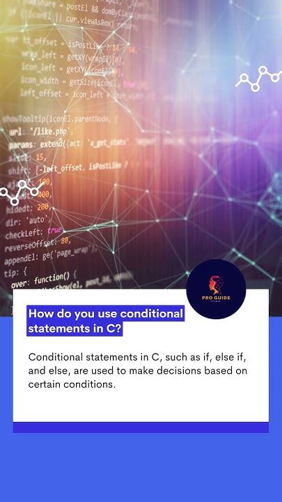 C Programming Conditional Statements Youtube