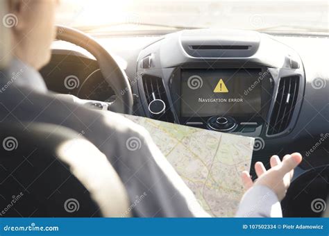 Failure Of The GPS Navigation System Stock Photo Image Of Drive Businessman 107502334