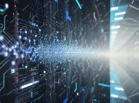 Premium Ai Image Abstract Data Flow Visualization