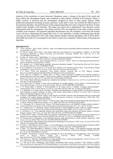 A Novel Convolutional Neural Network Based Dysphonic Voice Detection Algorithm Using Chromagram