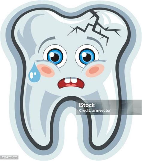 Tecknad Tand Tandvärk Vektorgrafik Och Fler Bilder På Lycka Lycka