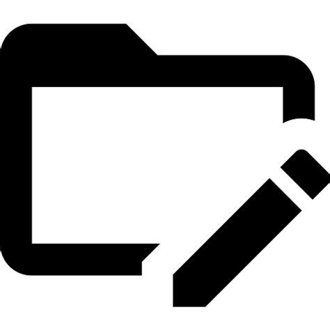 Folder Edit Outline Icon Svg Png Free Download