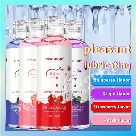 Edible Fruit Lubricant Tono Hime Water Based Lubricant Soluble Gel