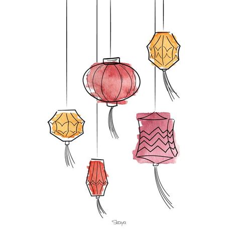Illustration Hoi An Design By Seline Skaya Japanese Drawings
