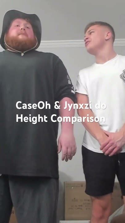 Jynxzi And Caseoh Do Height Comparison Jynxzi Caseohfunnymoments